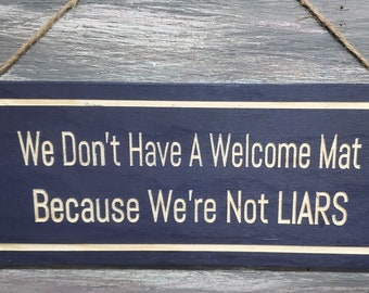 Door Mat Unwelcome - Etsy