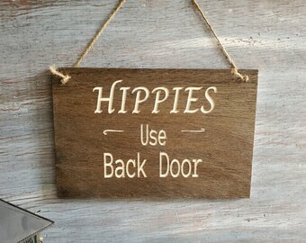 Use Back Door Sign - Etsy