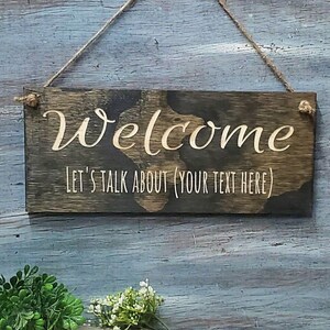 Custom Welcome Sign | Personalized Welcome Sign | Custom Business ...
