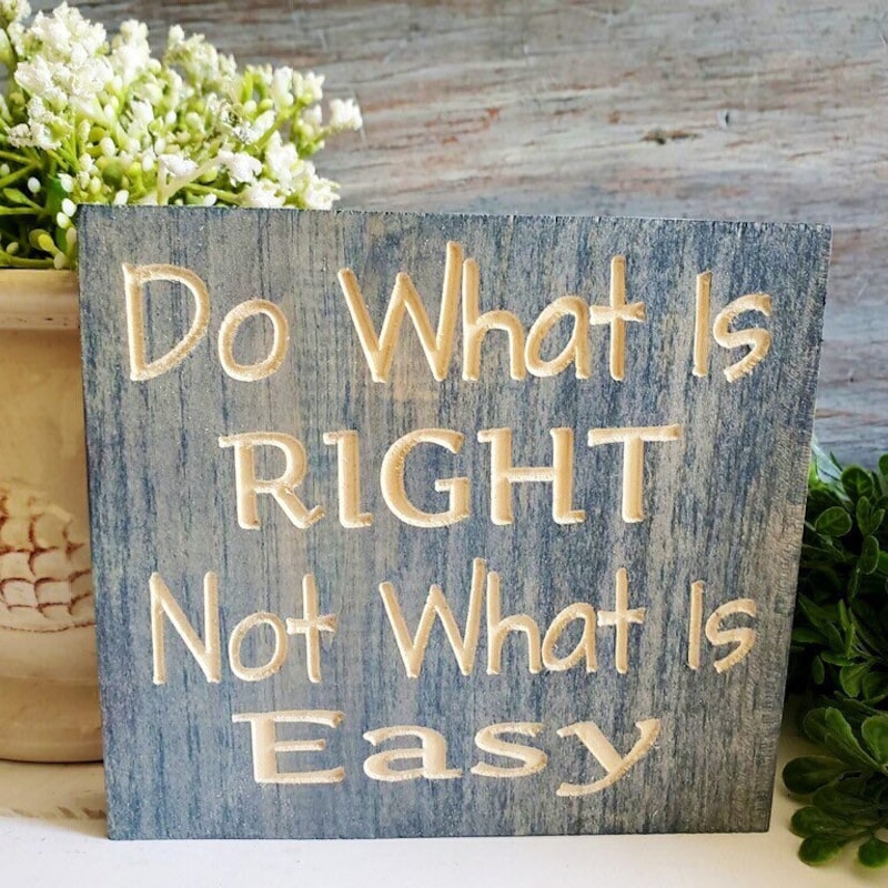 Wood Block Sayings - Etsy
