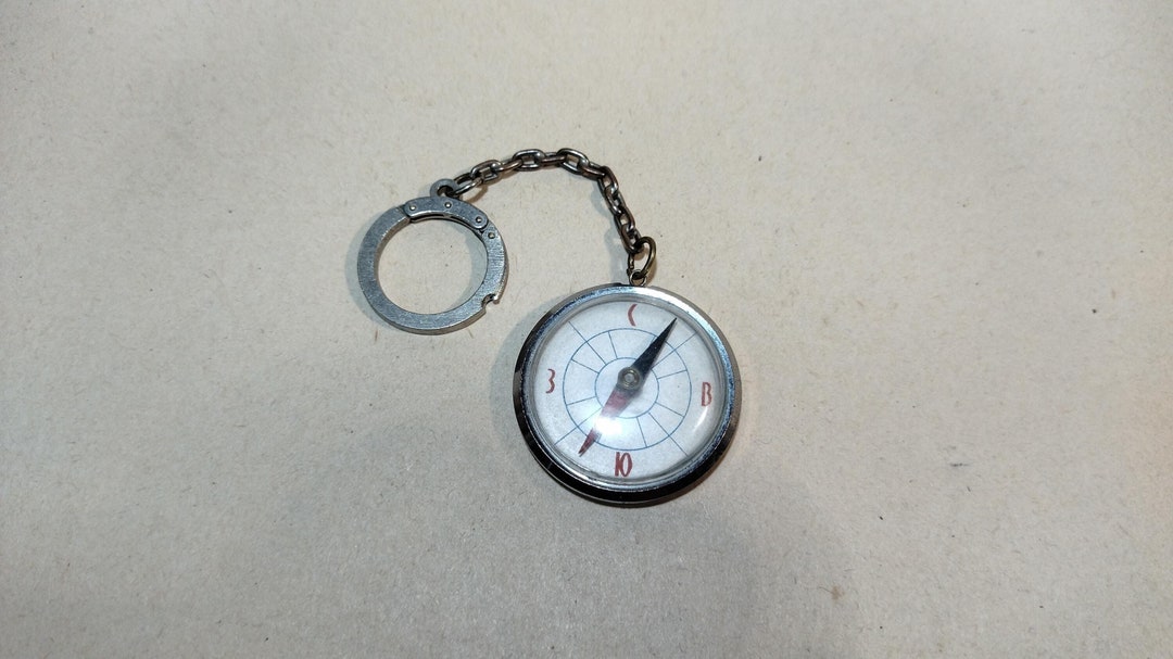 Soviet Keychain Compass, Handmade Keychain Compass, Prison Art Keychain ...
