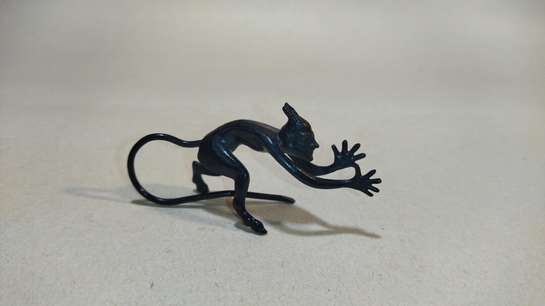 Miniature Devil Kasli, Iron Satan, Metal Devil,mephistopheles,vintage ...