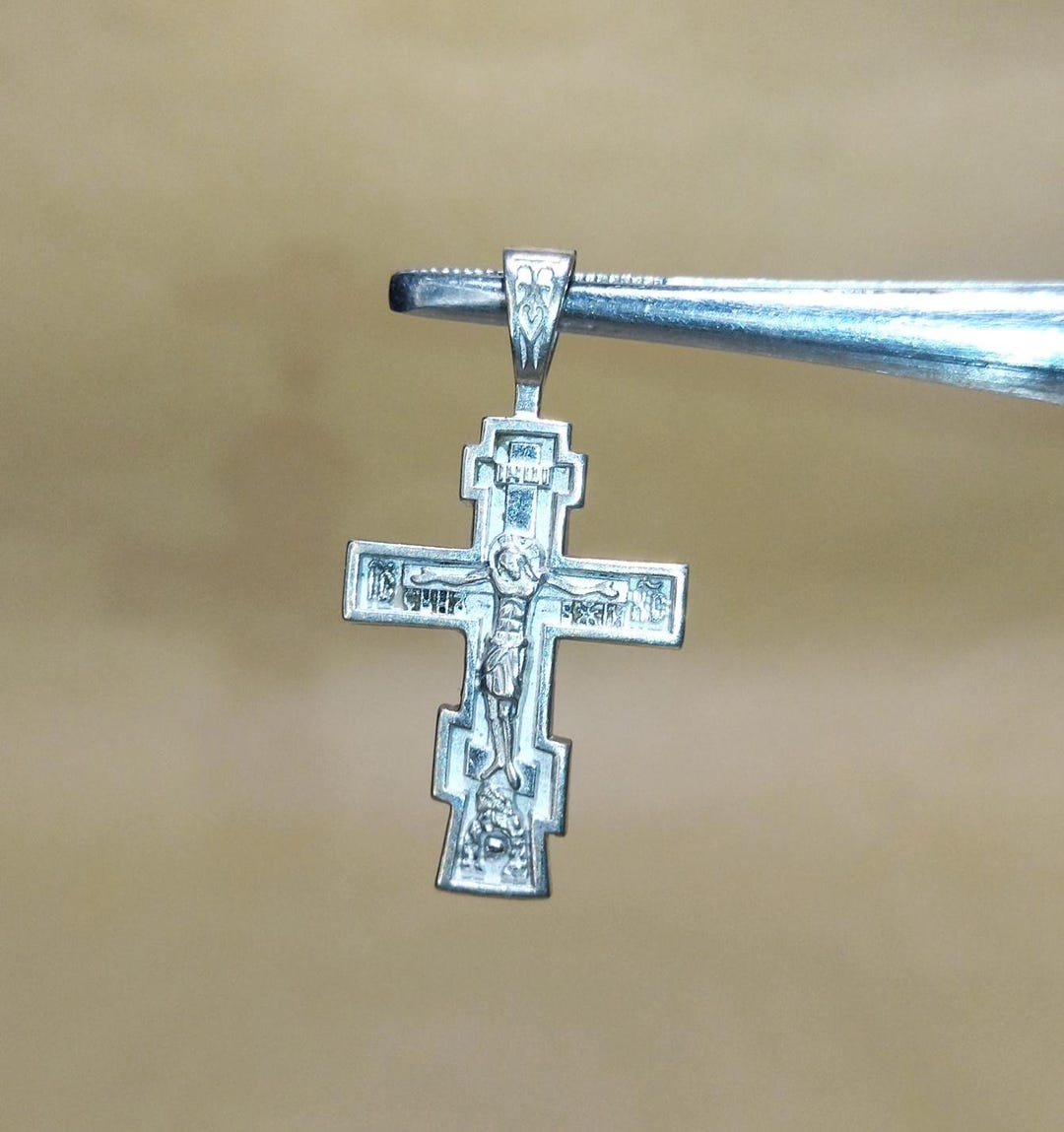 Beautiful Orthodox Cross, Orthodox Cross With Prayer, Silver Orthodox ...