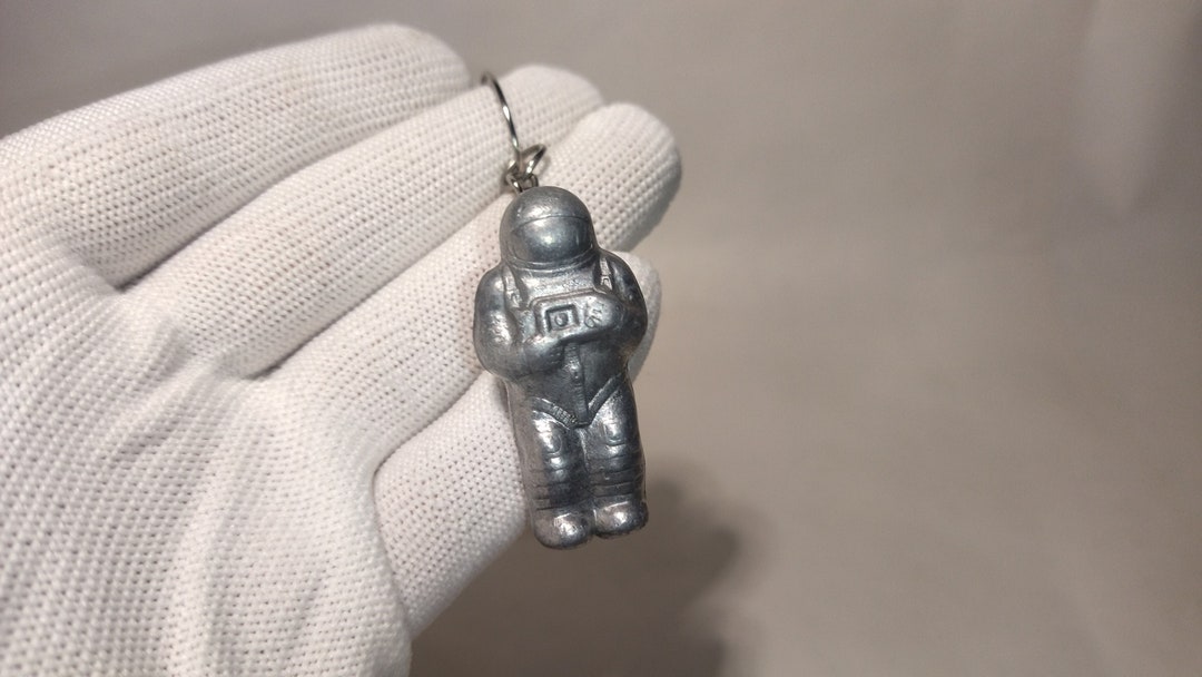 Soviet Keychain Astronaut, Vintage Keychain Astronaut, Space Keychain ...