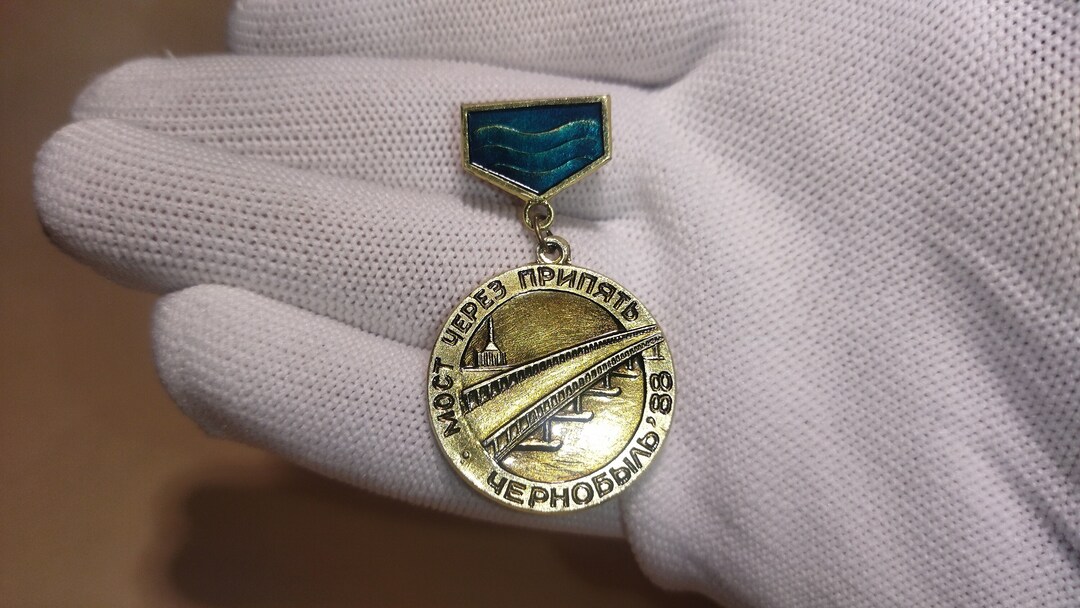 Rare Chernobyl Icon Bridge Over Pripyat, Chernobyl Sign, Stalker Medal ...