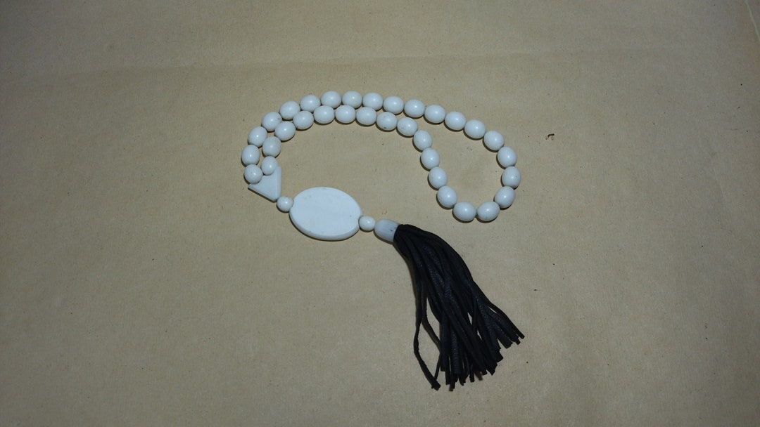 Vintage Rosary White Stone, Rosary Beads Men, White Rosary, Antique ...