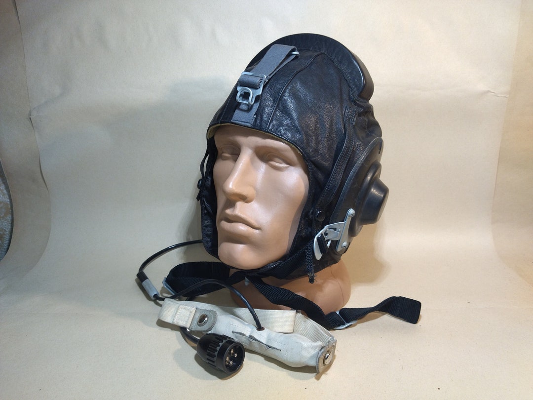 Soviet Pilot Helmet Shl-82, Flight Helmet SHL-82, Soviet Military ...