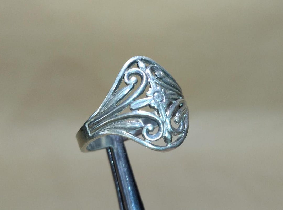 Beautiful Soviet Silver Ring Flower Size 9,russian Silver Flower Ring ...