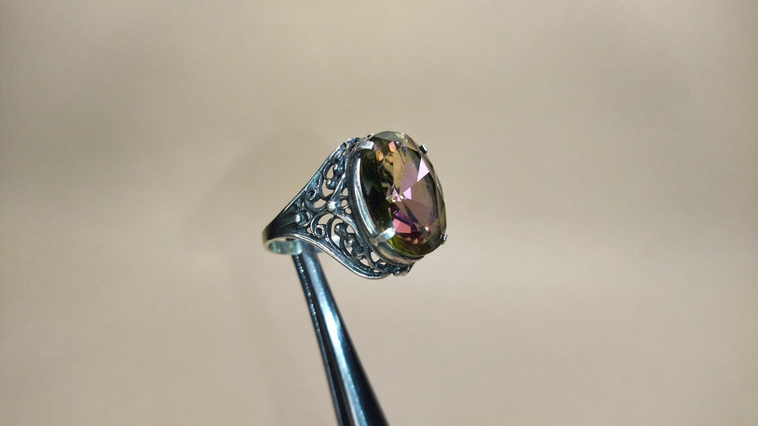 Beautiful Ukrainian Silver Ring Alexandrite Size 11 3/4 ,russian Silver ...