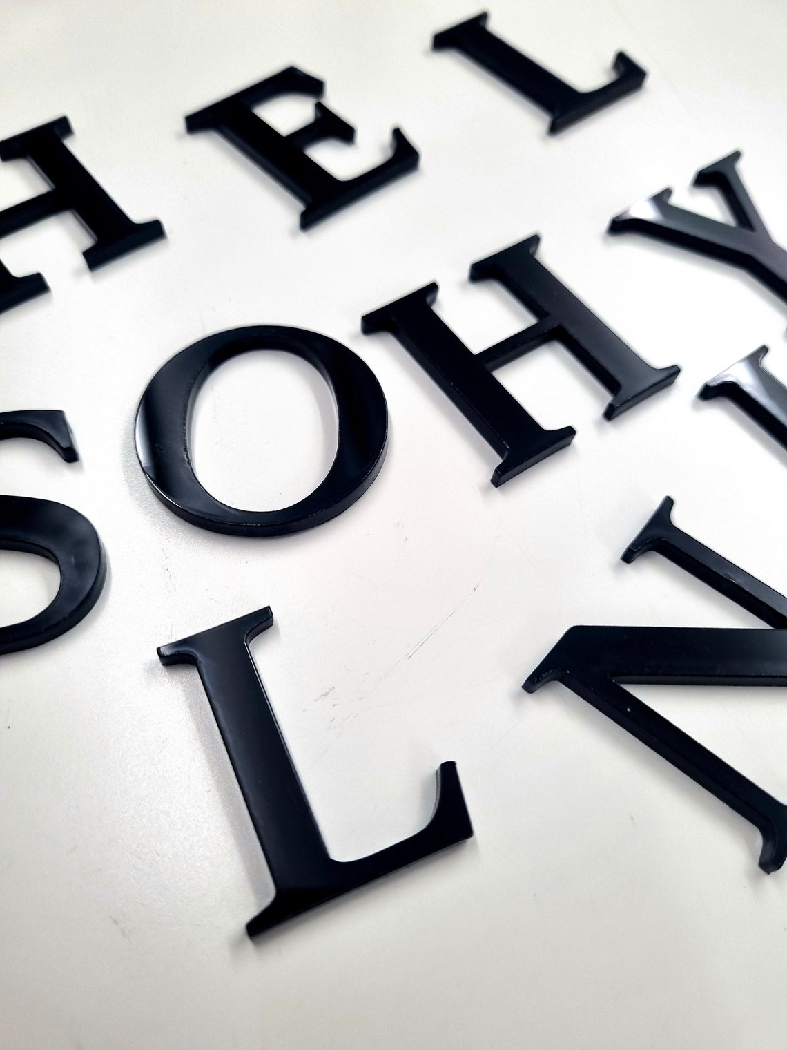 Black Acrylic Letters | 3mm Thickness | Alphabhet Letters Acrylic Only ...