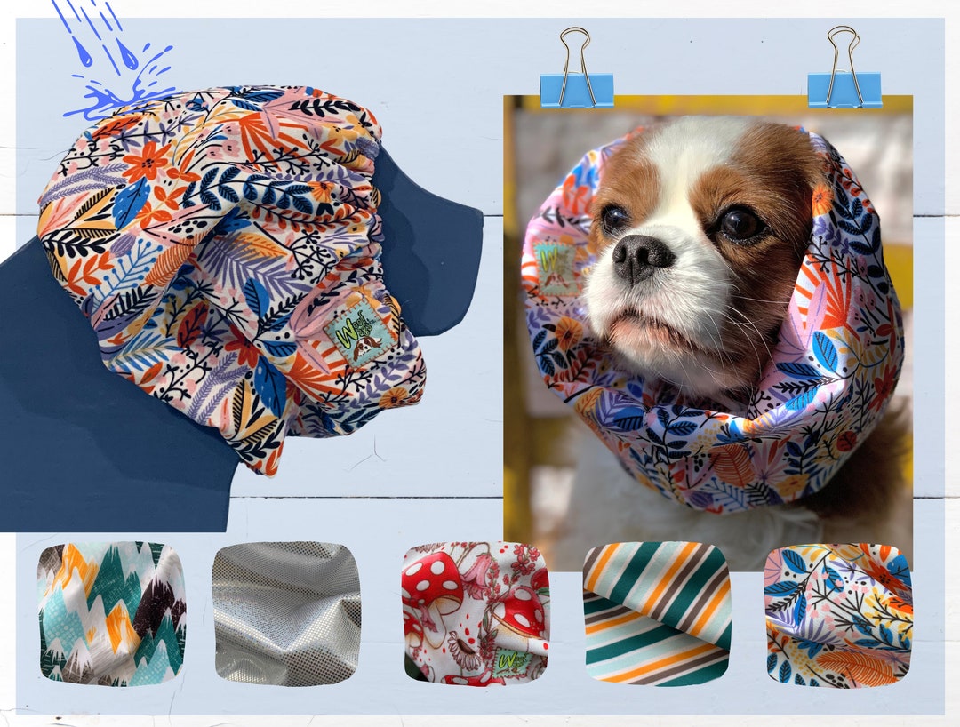 WATERPROOF Snood: Adjustable WATERPROOF FLORAL Snood Protects Long Ears ...