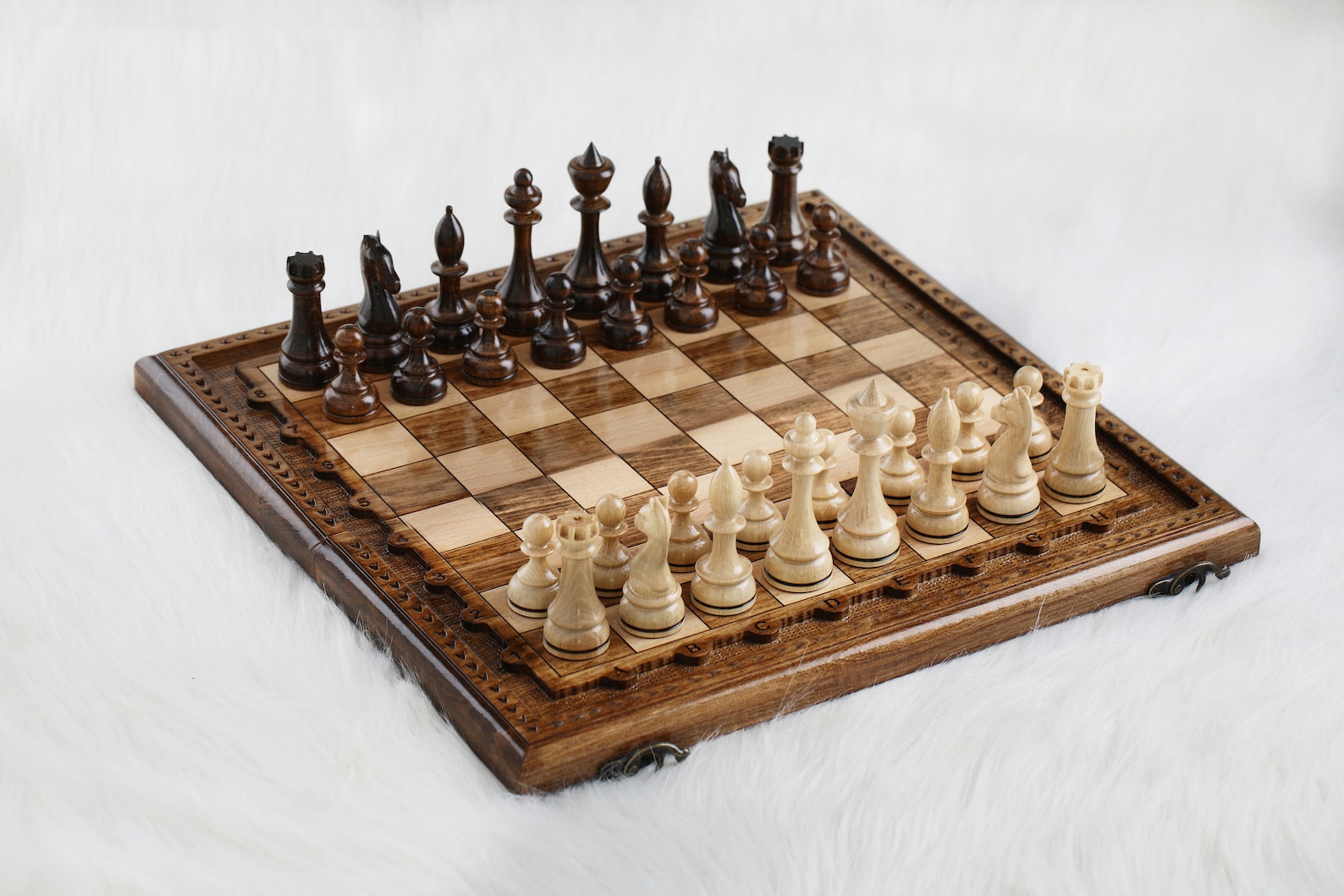 Wooden Chess Set High Quality Chess Pieces Personalized Gift - Etsy