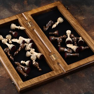 Beautiful Wooden Chess Set, High Quality Chess Pieces, Personalized ...