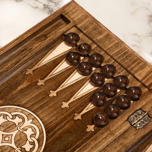 Backgammon Set With Carved Tree, Presonalized Backgammon Set - Etsy