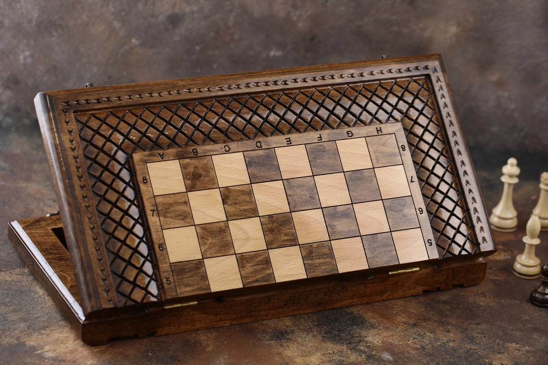 Beautiful Wooden Chess Set, High Quality Chess Pieces, Personalized ...