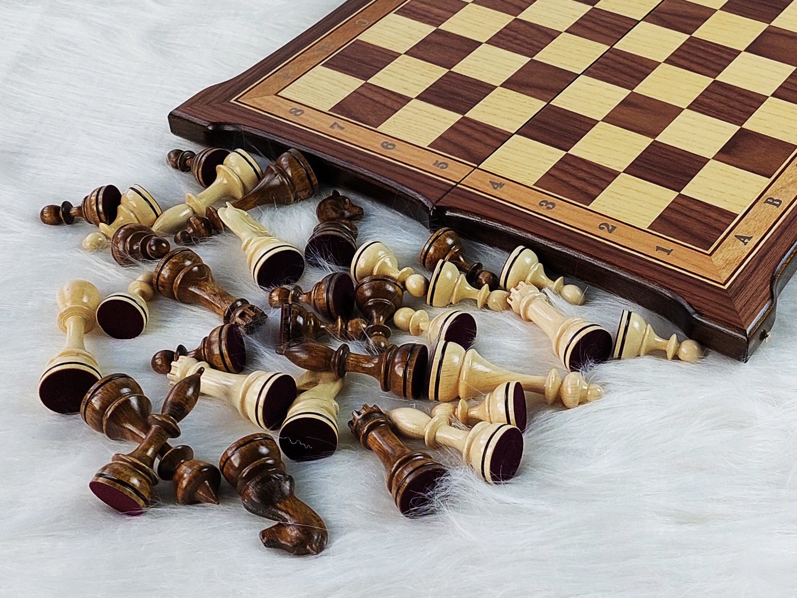 Hand Crafted Chess Set From Walnut Premium Chess Set - Etsy Australia