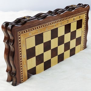 Handmade Wooden Chess Set, Unique Chess Board, Personalized Chess - Etsy