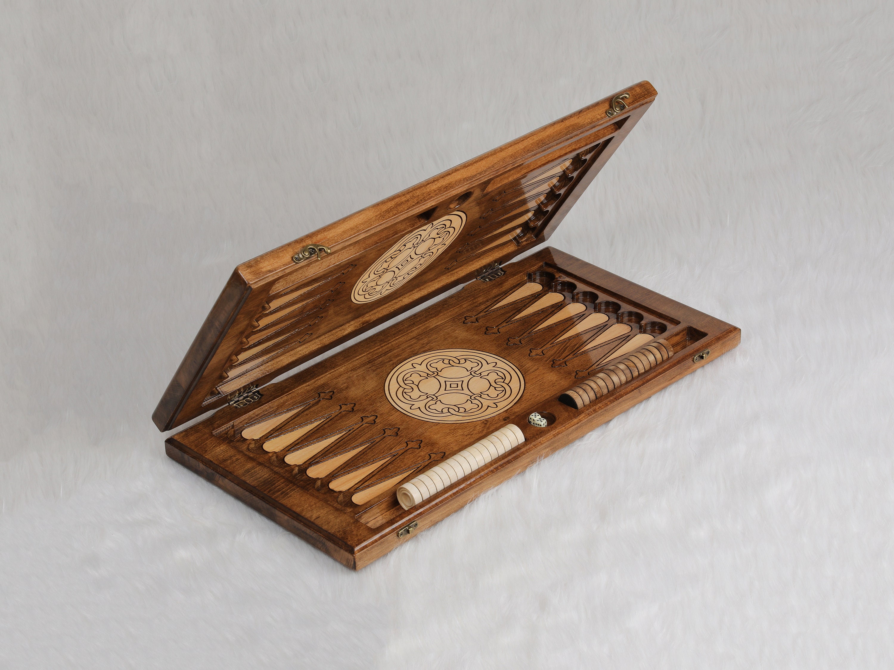 Handmade Wooden Backgammon Set Personalized Backgammon Game - Etsy