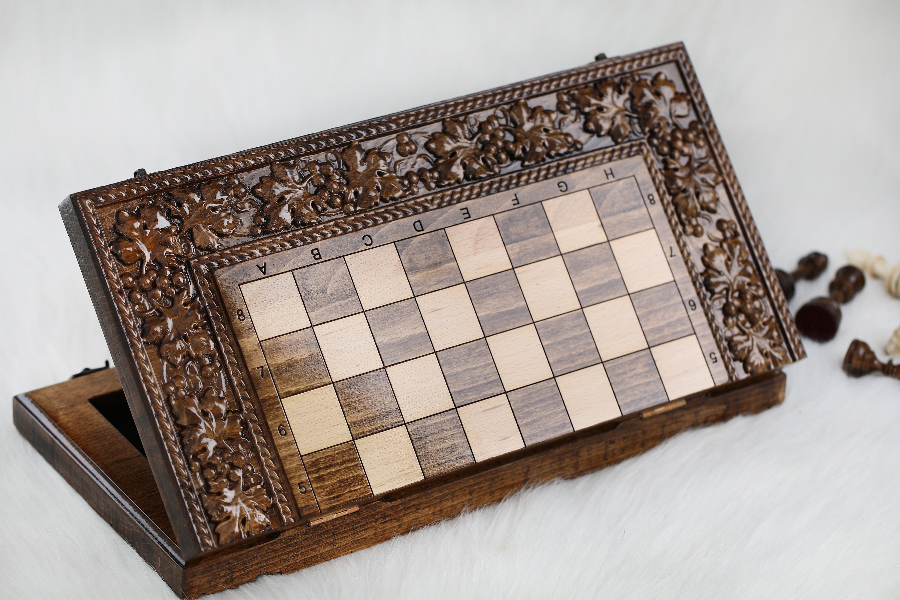 Handmade Wooden Chess Set With High Quality Chess Pieces - Etsy