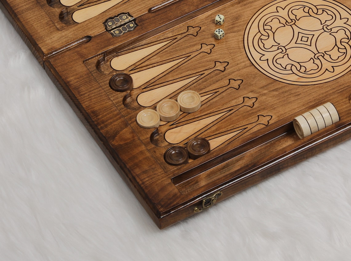Handmade Wooden Backgammon Set Personalized Backgammon Game - Etsy