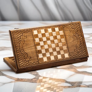 Backgammon Set With Carved Tree, Presonalized Backgammon Set - Etsy