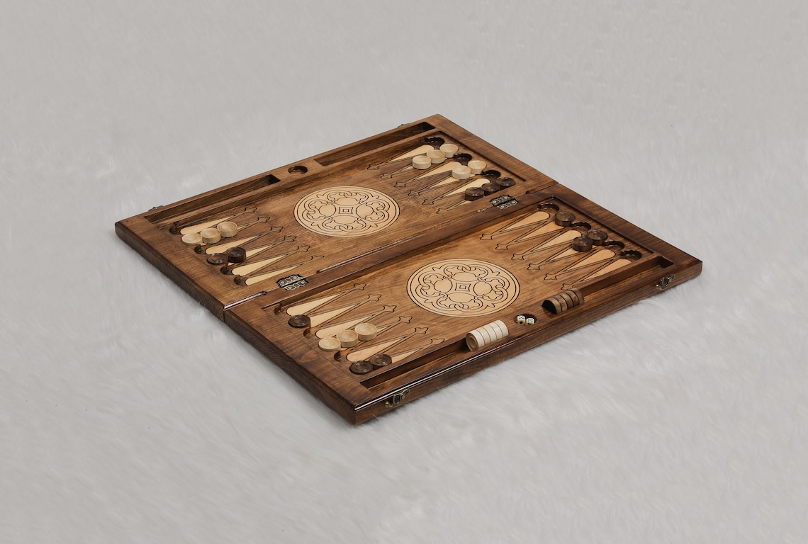 Handmade Wooden Backgammon Set Personalized Backgammon Game - Etsy