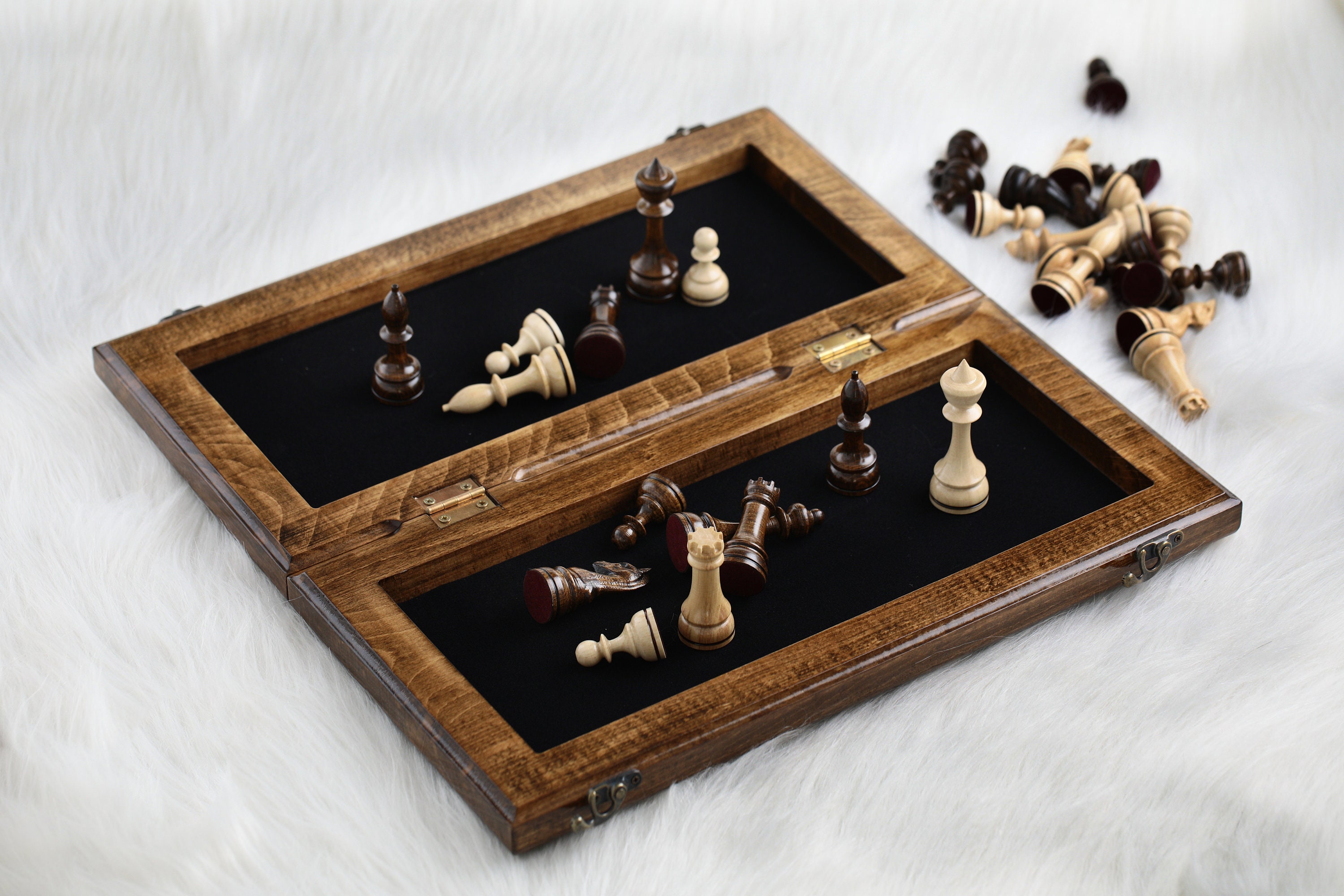 Unique Chess Set Elegant Chess Set Personalized Engraving - Etsy