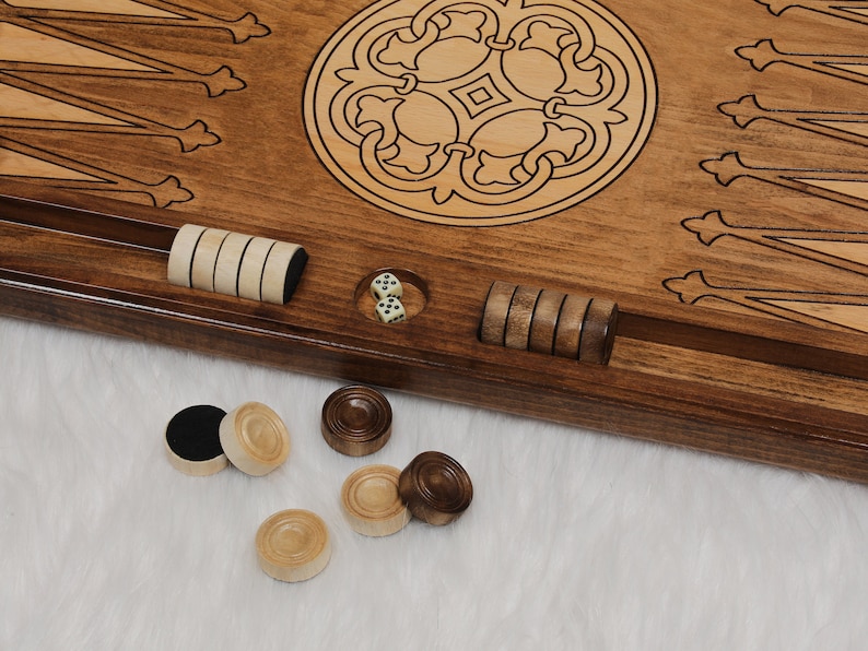 Handmade Wooden Backgammon Set Personalized Backgammon Game - Etsy