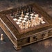 Chess Set With Storage Box, Handmade Wooden Chess Set, Personalized ...