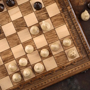Beautiful Wooden Chess Set, High Quality Chess Pieces, Personalized ...