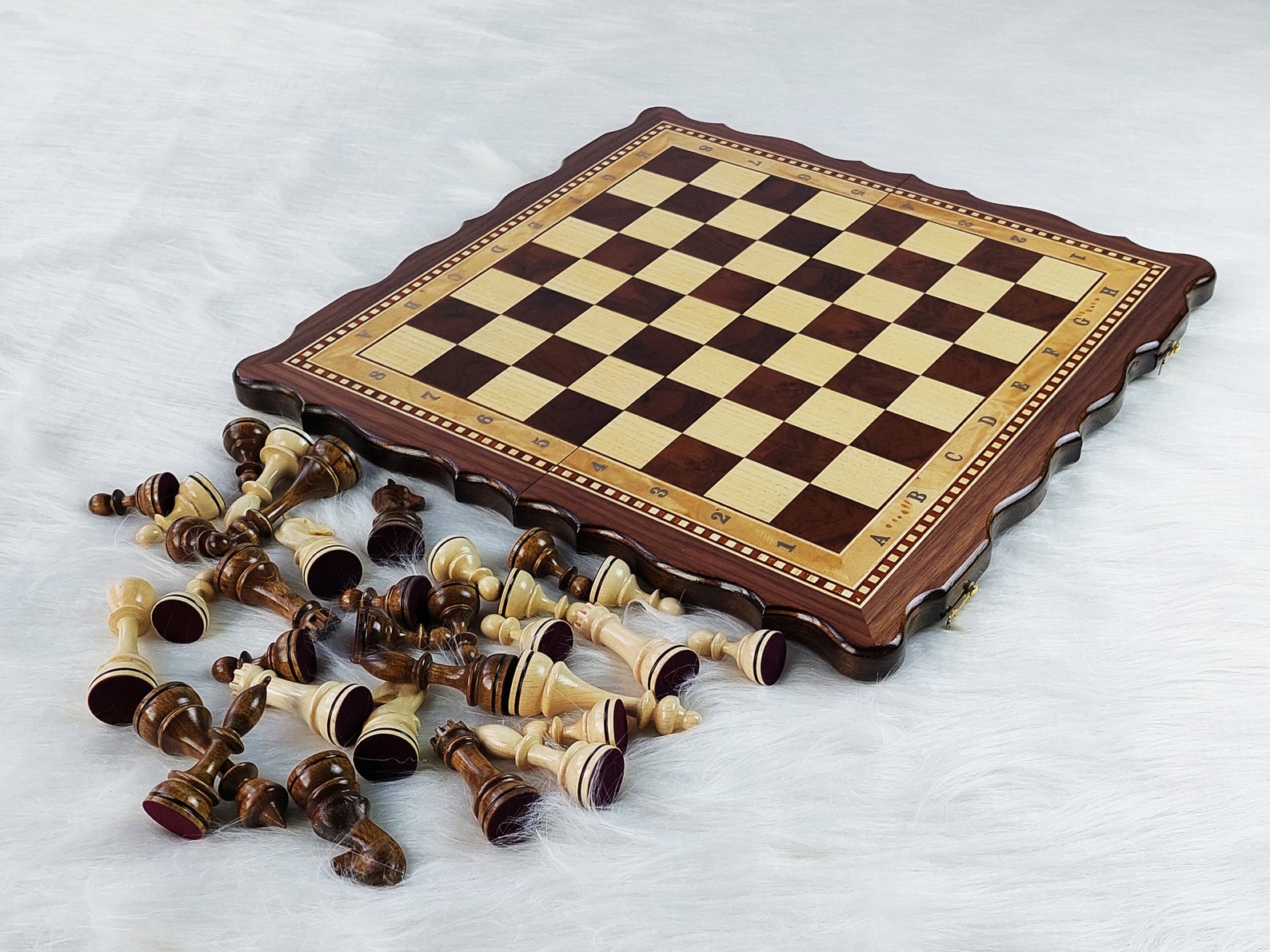 Handmade Wooden Chess Set Unique Chess Board Personalized - Etsy