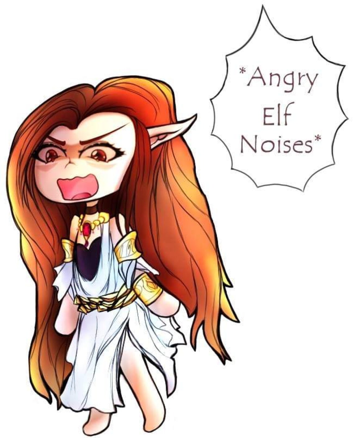 Dnd Stream Shirt Angry Elf Noises Shirt - Etsy