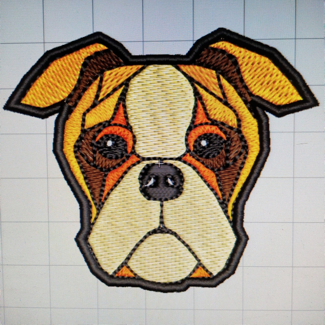 Digital Embroidery Embroidery Design Embroidery File Boxer - Etsy