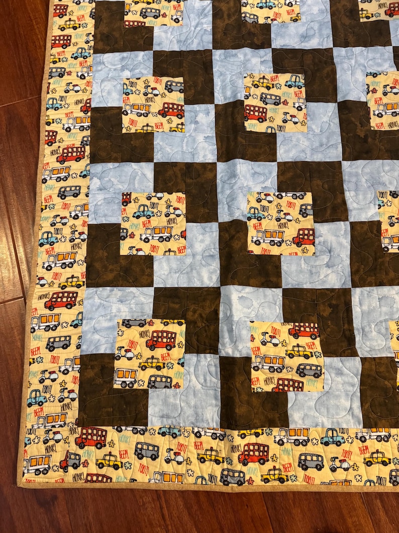 Transportation Quilt - Etsy
