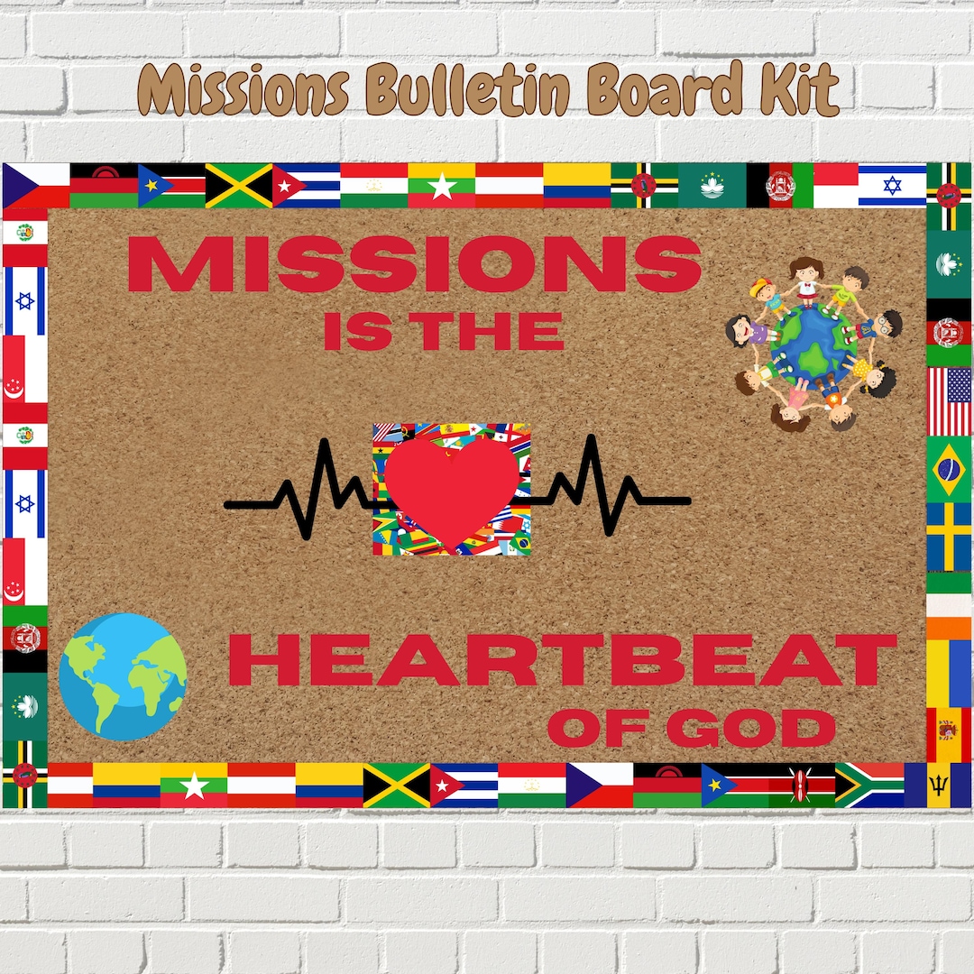 Missions Bulletin Board Kit | Church Conference Decor (PDF) - Etsy
