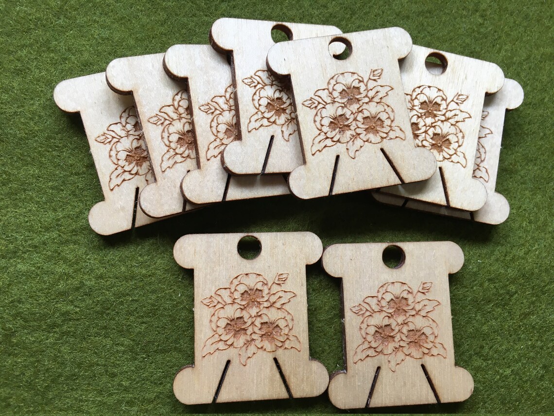 Wooden Floss Bobbins Embroidery Thread Holder Floss Bobbins | Etsy UK