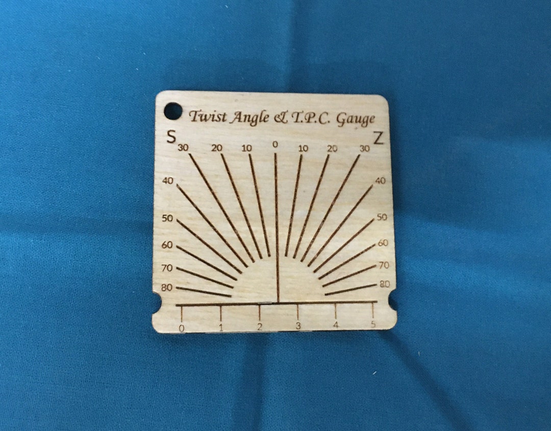 Spinners Twist Angle & T.P.C. Tool, Spinners Control Card - Etsy UK
