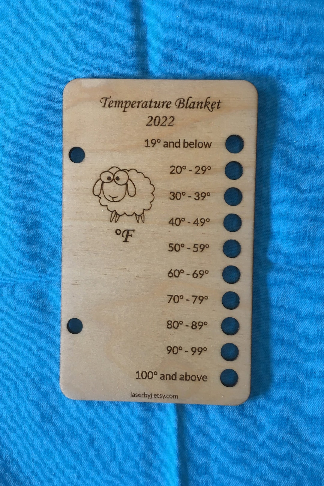 Temperature Blanket Shade Card, Knitting or Crochet Shade Card - Etsy