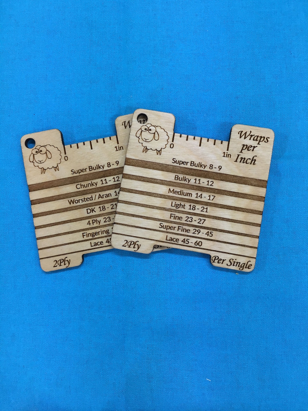 Wooden 2ply Singles Wraps per Inch and Thickness Gauge - Etsy