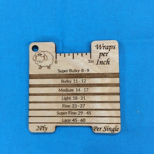 Wooden 2ply Singles Wraps per Inch and Thickness Gauge - Etsy
