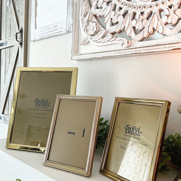 Solid Brass Frames - Etsy