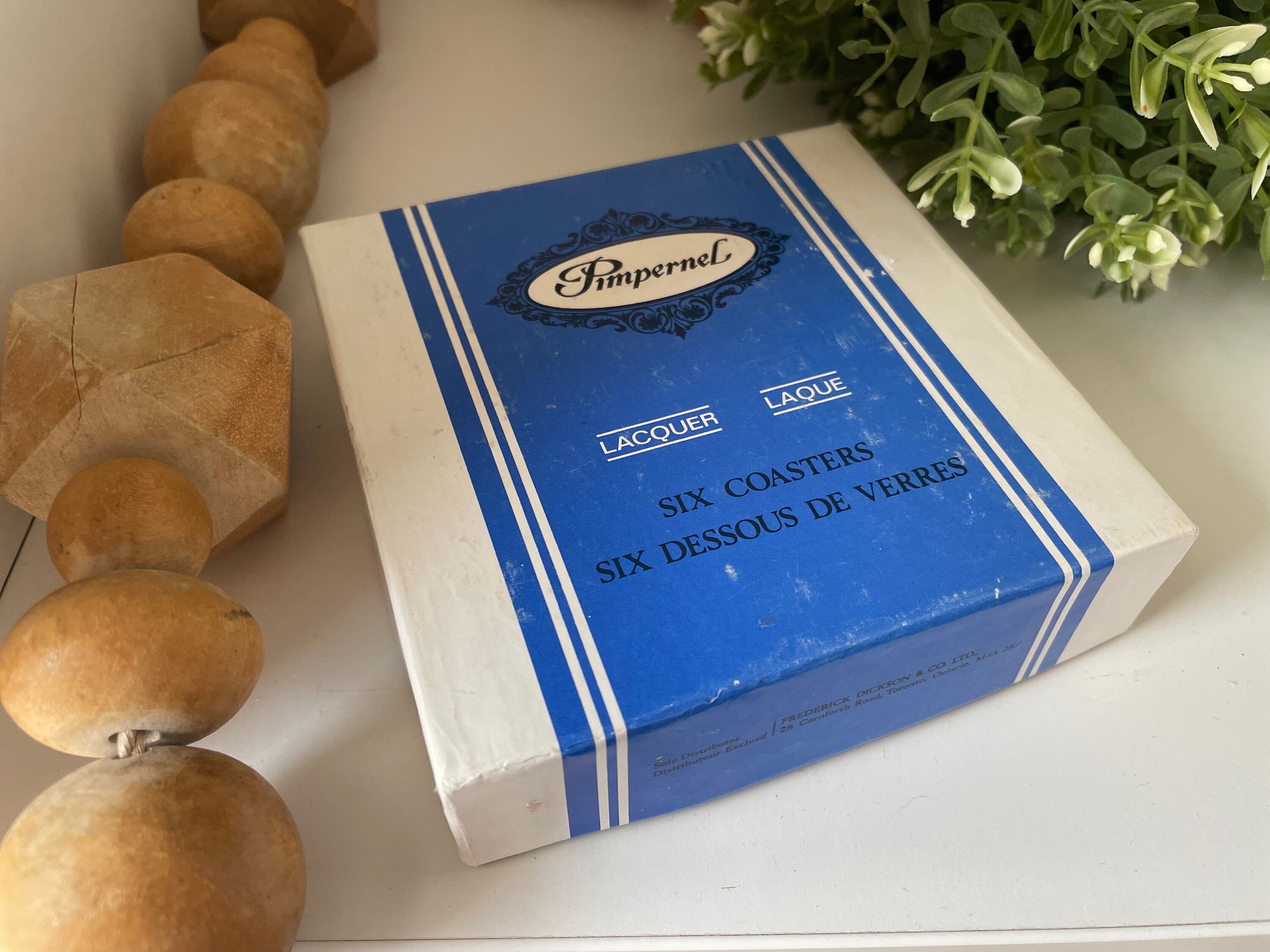 Vintage Coaster Set Pimpernel Lacquer Coasters Six Traditional Coasters ...