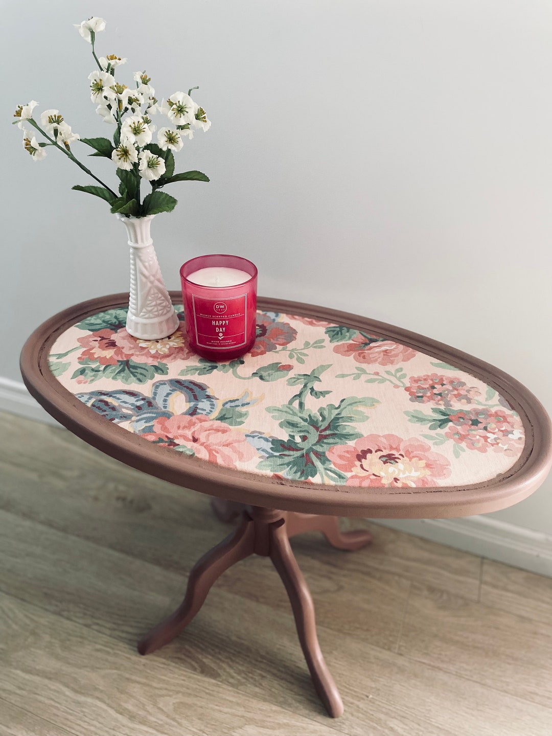 Refinished Vintage Oval Bombay Table - Etsy