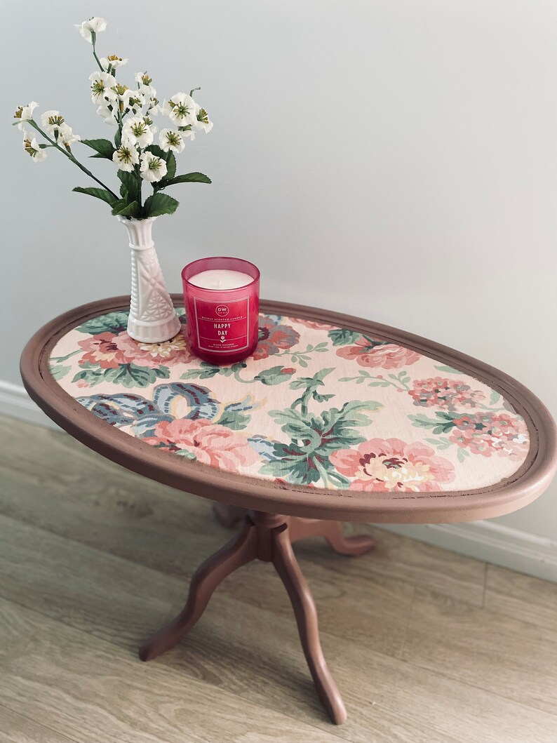 Refinished Vintage Oval Bombay Table - Etsy