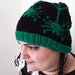 Halloween Spider Toque Black and Green Spiders Beanie Spider Web Skater ...