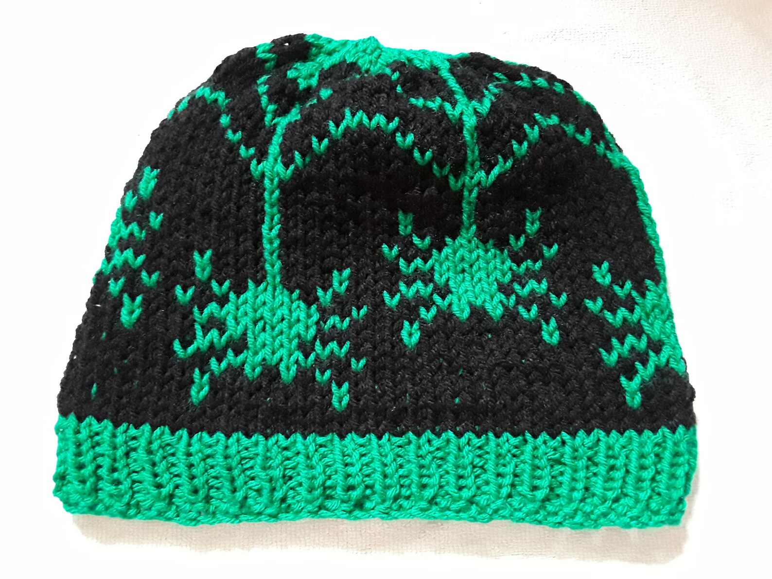 Halloween Spider Toque Black and Green Spiders Beanie Spider Web Skater ...