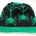Halloween Spider Toque Black and Green Spiders Beanie Spider Web Skater ...