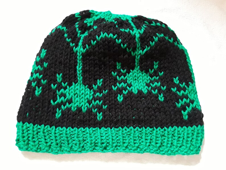 Halloween Spider Toque Black and Green Spiders Beanie Spider Web Skater ...