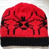 Halloween Spider Toque Black and Green Spiders Beanie Spider Web Skater ...