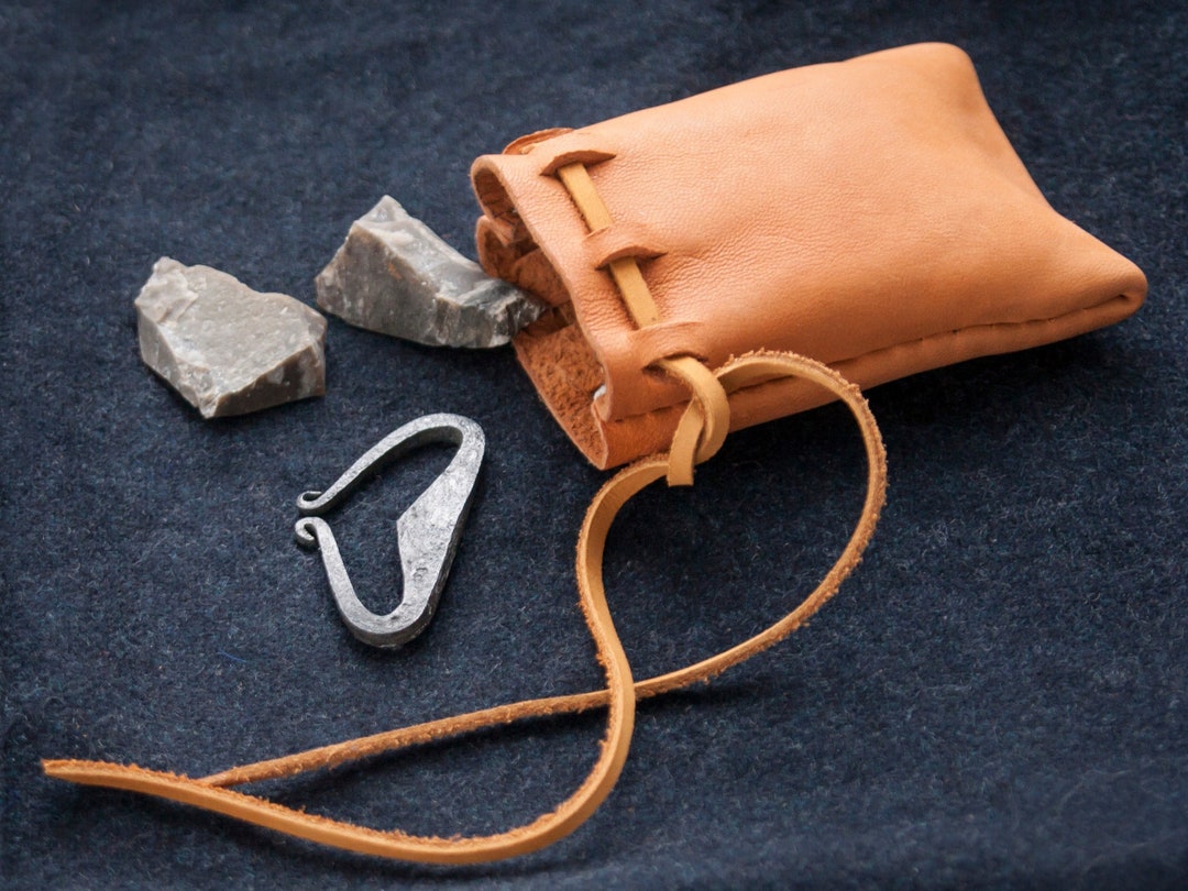 Medieval Fire Striker Kit, Viking Fire Steel Set, Forged Fire Striker ...